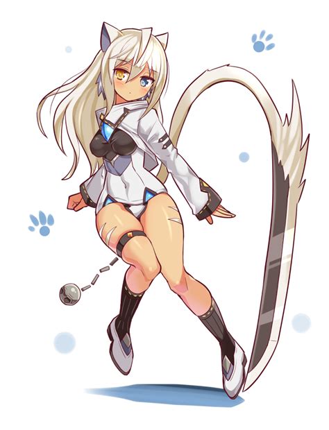Rule 34 Cat Ears Cat Tail Catgirl Cougar1404 Cute Heterochromia Tagme