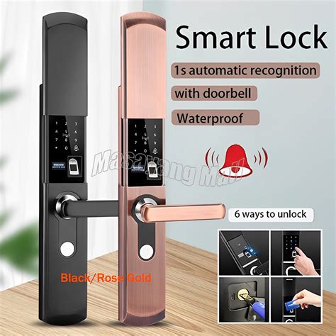 Smart Door Lock Fingerprintic Cardpasscode Electronic Biometric Code Smart Lock Main Door