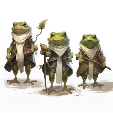 Premium Ai Image Frolicking In The Fey Whimsical Dnd Frogs