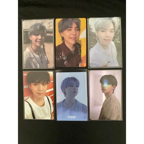 Photocard Pobs E Lucky Draw Yoongi Bts Suga Proof E Butter Card Shopee Brasil