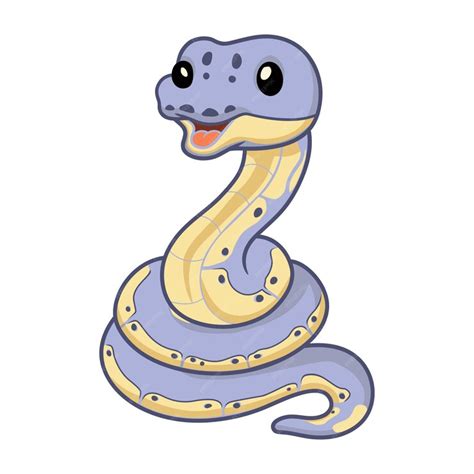 Premium Vector Cute Killer Clown Ball Python Cartoon