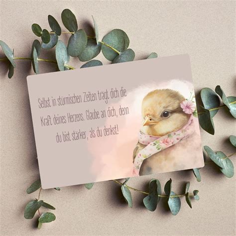 Postkarte Glaube An Dich Hühnergeflüster