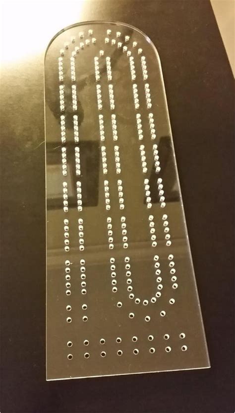 Printable Free Cribbage Board Drilling Templates