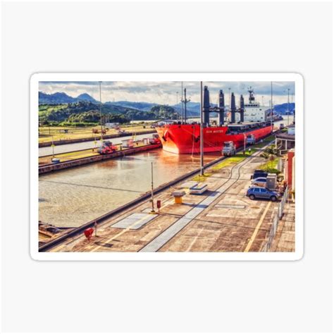 Panama Canal Sticker For Sale By Travelways Redbubble