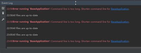 Command Line Is Too Long Shorten Command Line For Application Createprocess Error206eclipse中