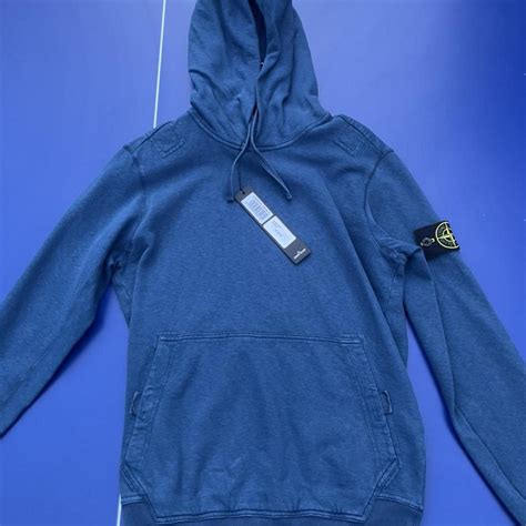 Stone Island Blue Hoodie Stoneisland Depop