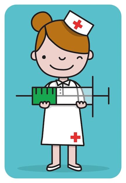 Nurse With Syringe Clip Art