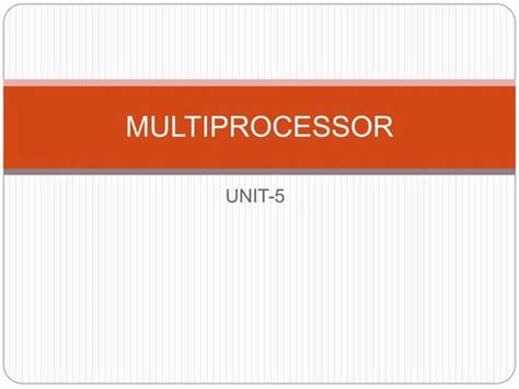 Multiprocessor Pptx