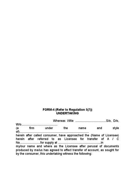 Name Transfer Form 4 Four Papers Pdf