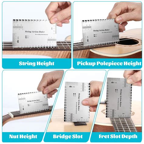 String Action Ruler Guitar Setup Ruler Guitar String