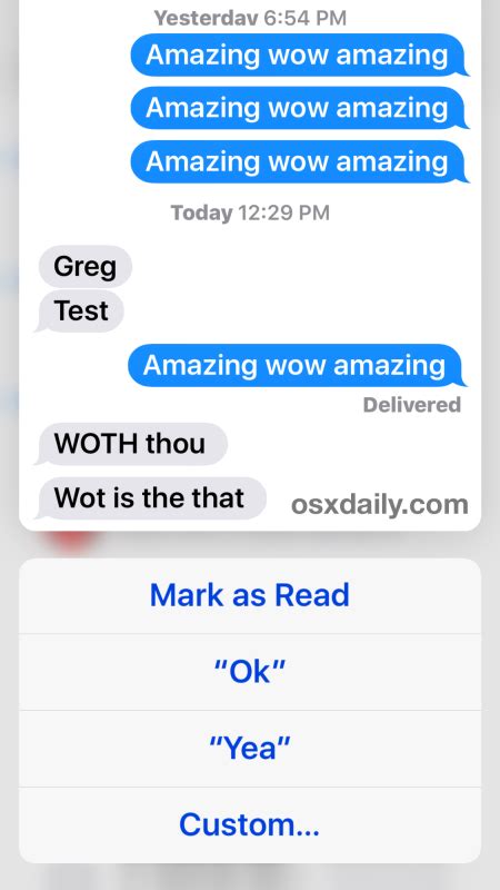 how to use 3d touch to read a message without sending a read receipt