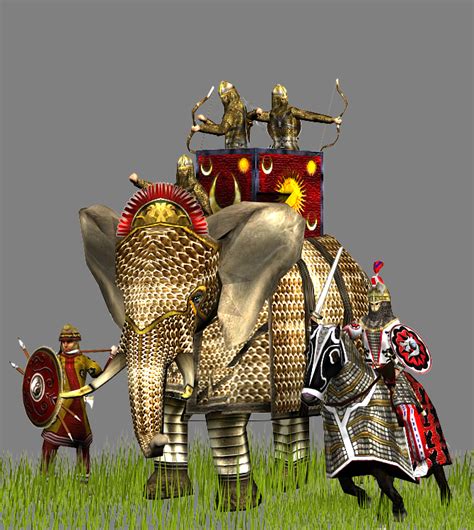 Sassanid War Elephant With Cavalry And Infantry By Gaiiten On Deviantart