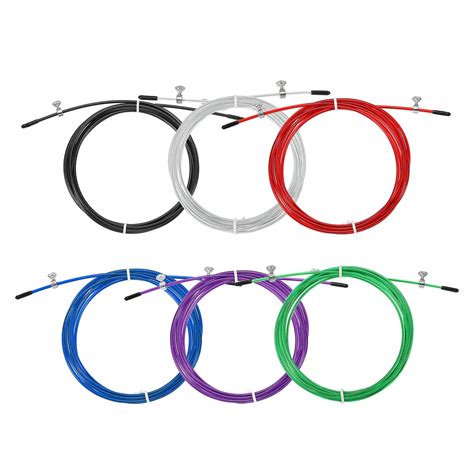 Uxcell 10ft Speed Jump Rope Replacement Cable 25mm Professional Skipping Rope Steel Wire