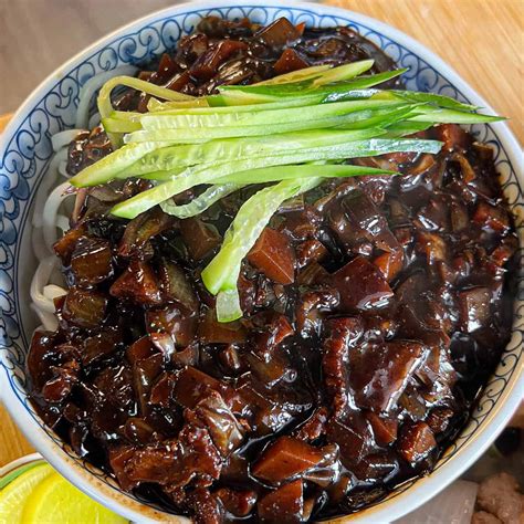 Jjajangmyeon Korean Black Bean Noodles