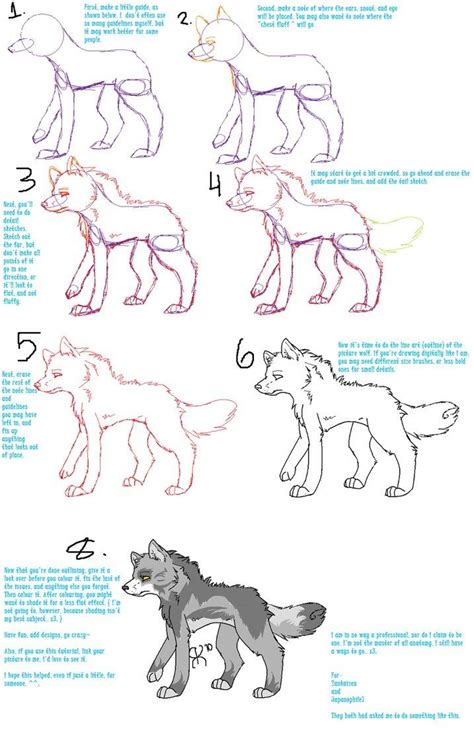 How To Draw A Wolf Anime Style
