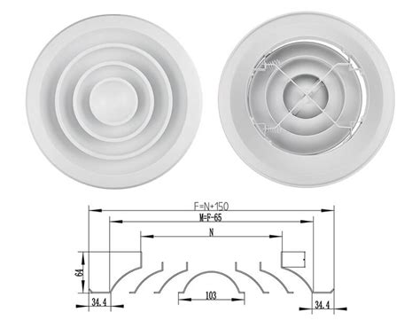 Rd A1round Ceiling Diffuserround Diffuseraluminum Round Diffuser