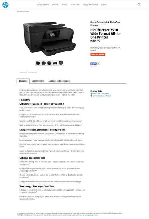 Hp Officejet 7510 Wide Format All In One Printer Review Hp Officejet
