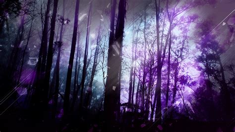 Purple Art Forest Wallpaper 4k For Desktop Id12791