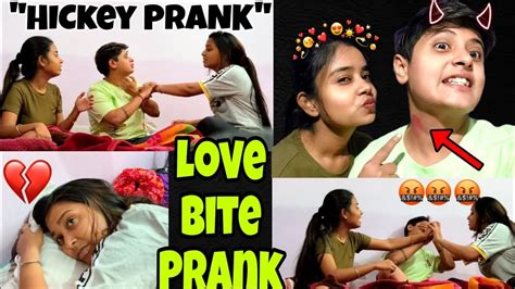 Love Bite Prank On My Girlfriend Hickey Prank On Promi Prank On