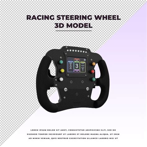 Volante De Corrida Psd Premium