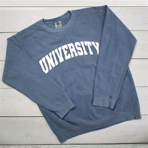 College Crewneck Vintage Etsy