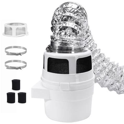 Dryer Exhaust Vent Filter System Inline Lint Traps For Dryer Venting