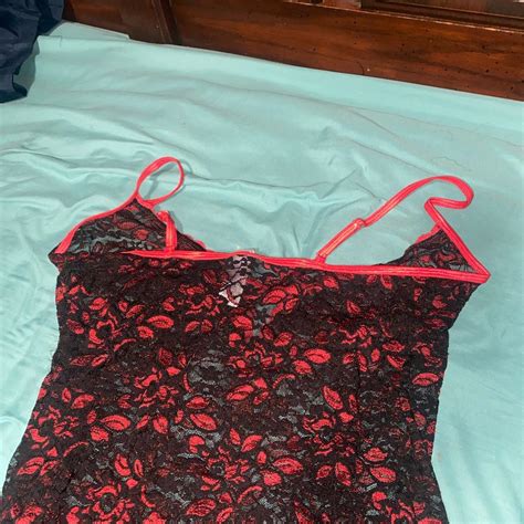 Black And Red Lingerie Size Small It Has Never Been Depop