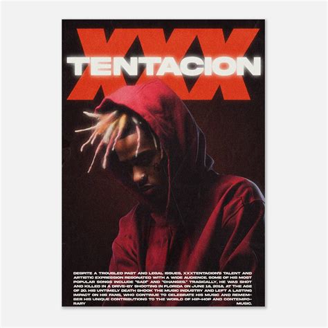 Xxxtentacion Poster A Must Have For Hip Hop Fans 24posters