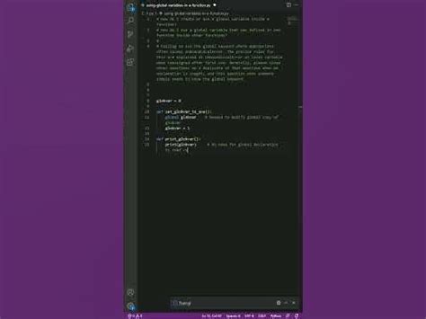 python - Using global variables in a function - YouTube