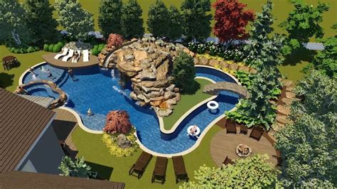 Swimming Pool With Lazy River