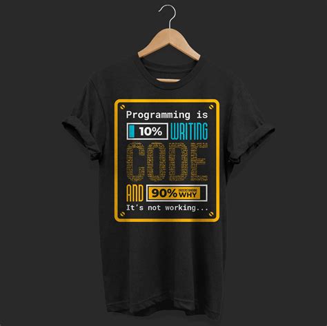 Programming Is 10 Writing Coding Funny T Shirt Web Developer