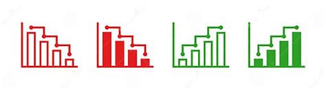 Vector Up And Down Graph Icon Up And Down Chart Icon Growth Diagram