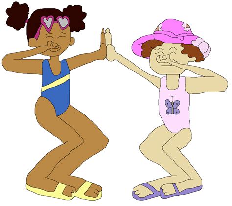Marilyn And Abby Lewis Doing The Swim By Sotosbros On Deviantart