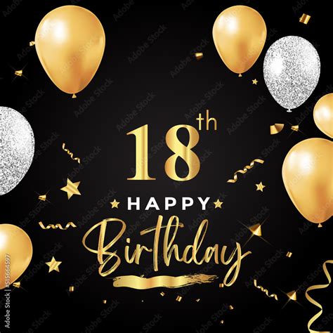18th Birthday Background Designs