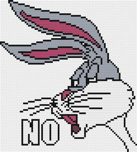 Bugs Bunny No Meme Cross Stitch Pattern Etsy Australia