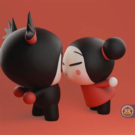 Archivo Stl Pucca And Garu Ready To Print ️‍🔥 Obj ・plan Imprimible