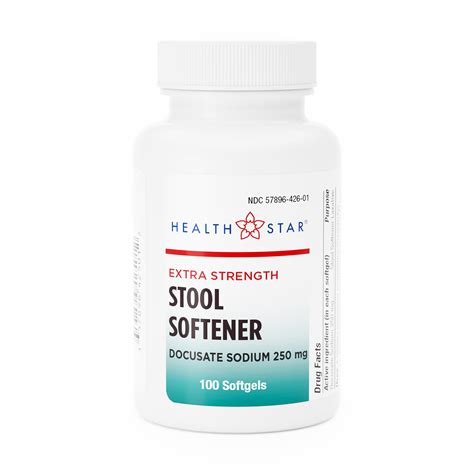 Geri Care Gentle Laxative Stool Softener Softgels Extra Strength