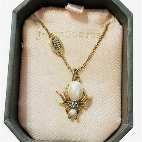 Juicy Couture Jewelry Vintage Juicy Couture Gold Spider Necklace
