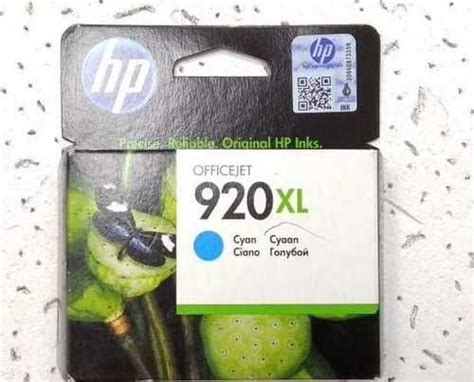 Картридж HP №920XL CD972AE, Струйный, голубой | Festima.Ru - Мониторинг ...