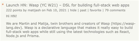 From “you Will Fail” To 15000 Github Stars The Story Of Wasp A Laravel For Js Full Stack