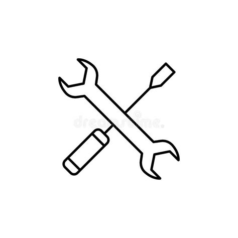 Screwdriver And Wrench Icon Element Of Simple Icon For Websites Web