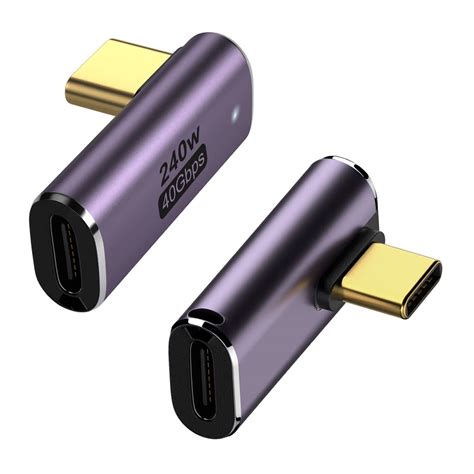 Areme 240w Usb C 90 Degree Adapter 2 Pack Right Angle Usb Type C