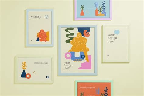 Premium Psd Collection Of Frames Mock Up In Bundle