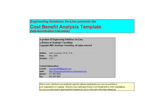 Maximize Roi With Our Cost Benefit Analysis Template Armitage Solutions