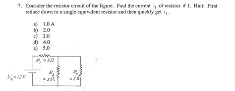 Solved Consider The Resistor Circuit Of The Figure Find Chegg