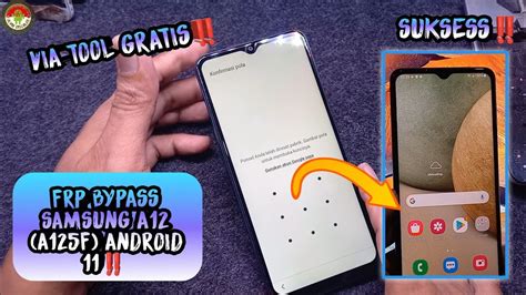Frp Bypass Samsung A12 A125f Android 11 Dengan Tool Gratis ‼️ Youtube