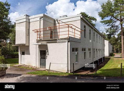 Functionalist Architecture Residential Building For Staff Housing At Paimio Sanatorium