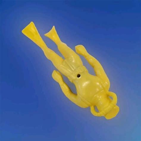 Vintage 1960s Placo Flippy The Diver Baking Soda Scuba Diver Toy With Tank 4847031987