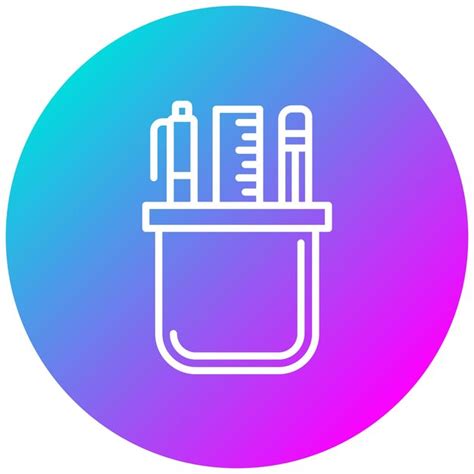 Premium Vector Pen Holder Vector Illustration Style