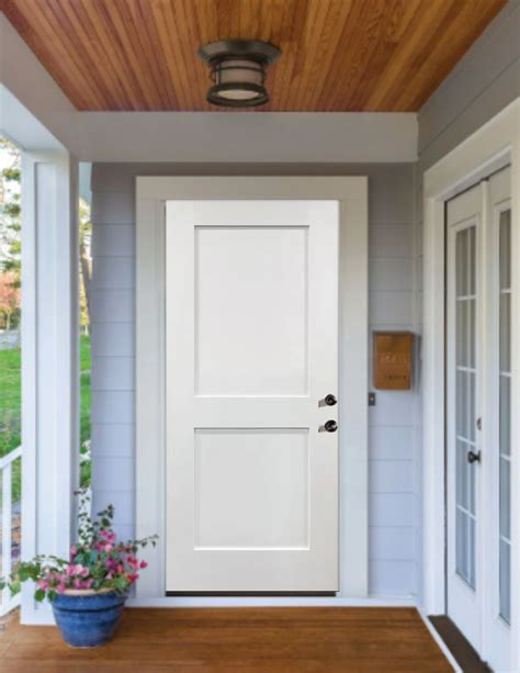 2 Panel Shaker Exterior Entry Door Plastpro